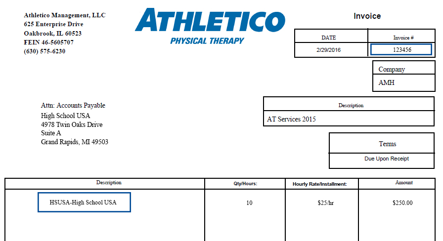 Athletic Training Services - Athletic Training Outreach