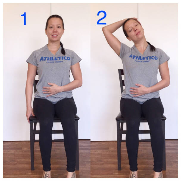 Stretch Of The Week Simple Trapezius Stretch Athletico Stretch Of The Week Simple Trapezius Stretch Athletico